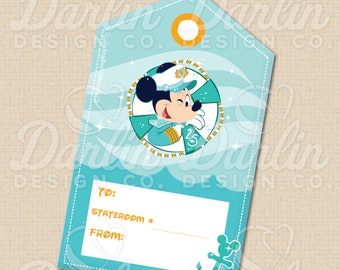 DCL Fish Extender Gift Tag Captain M Digital Download Shimmering Seas ...