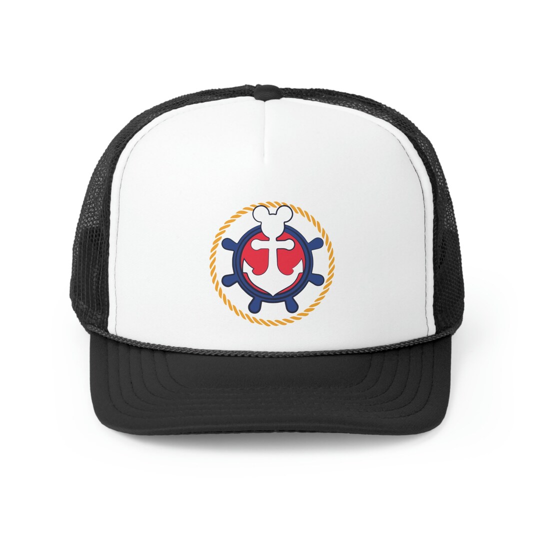 Nautical Mickey Trucker Caps | Disney Cruise Line Inspired | Comes in ...