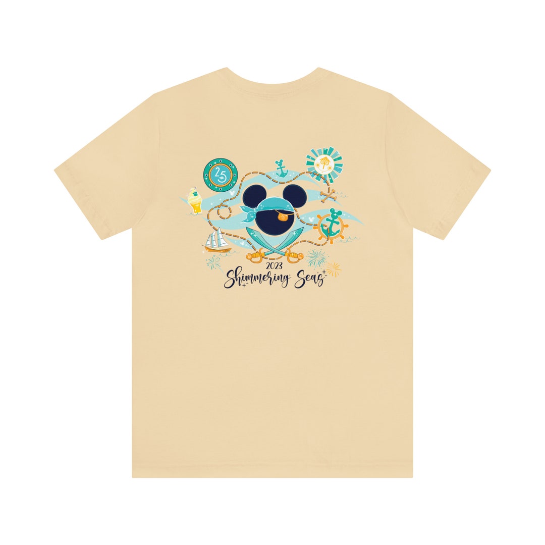 DCL Pirate Mickey Treasure Map - Front and Back Design Unisex Jersey ...