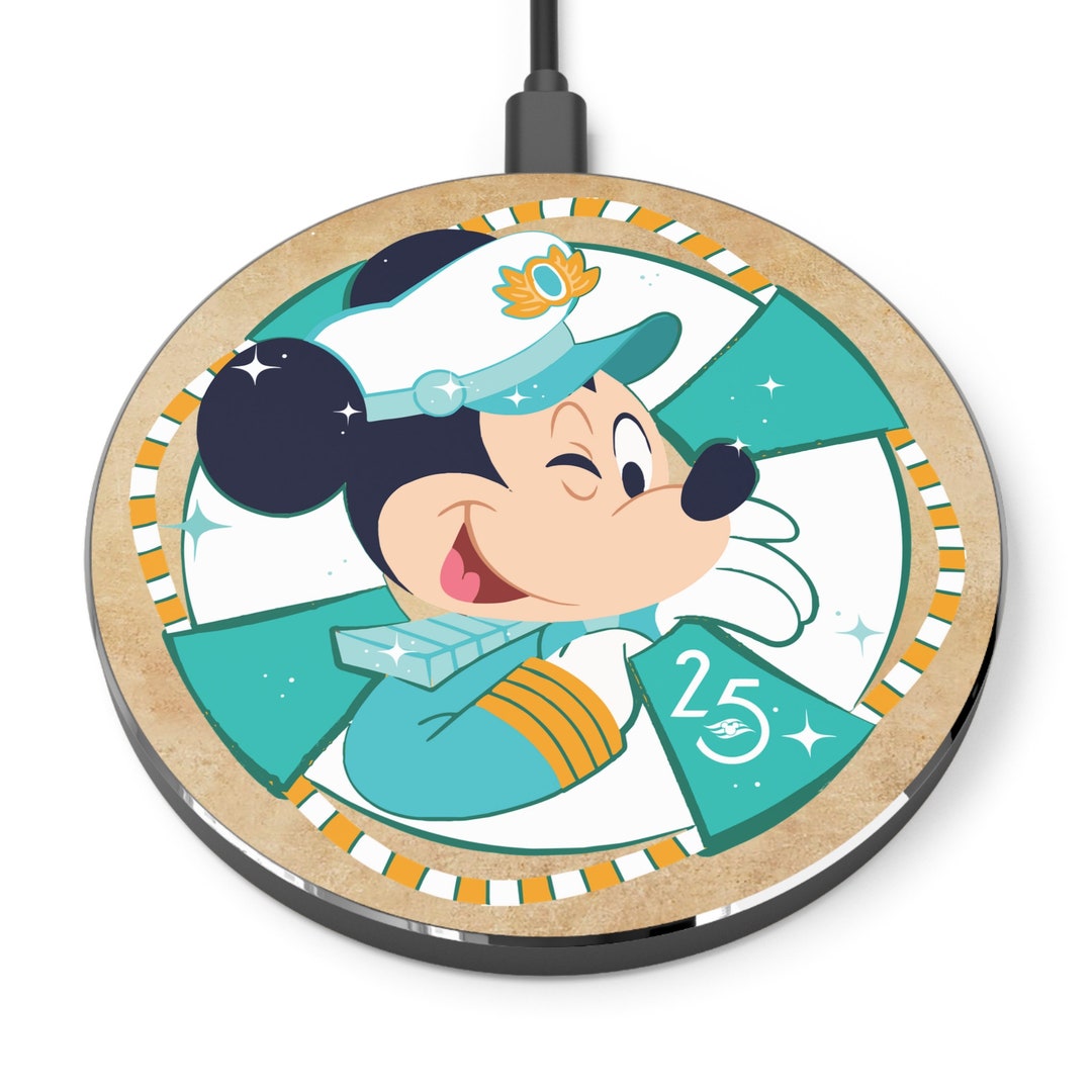 Wireless Charger DCL 25th Anniversary on the Shimmering Seas - Etsy