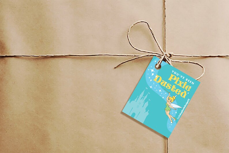 Tinker Bell Pixie Dust Gift Tags You've Been Pixie - Etsy