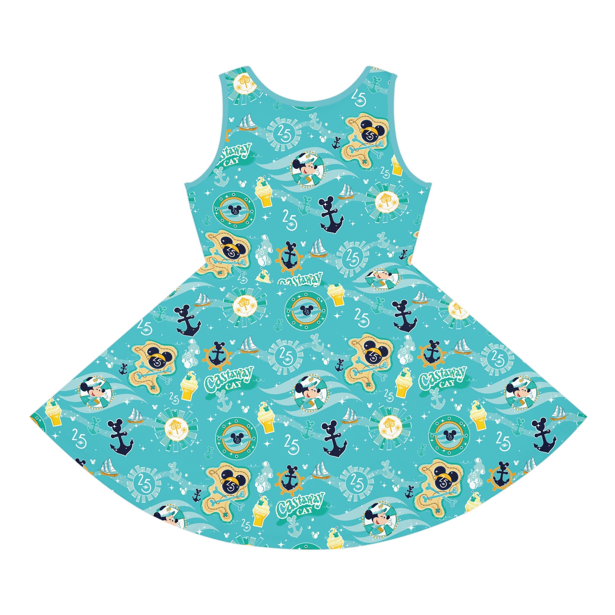 DCL 25th Silver Anniversary at Sea Girls' Sleeveless - Etsy