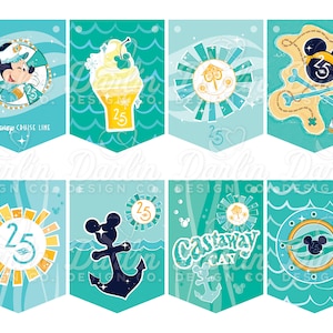 DCL 25th Anniversary Banner Bunting Decoration Digital Download Instant ...