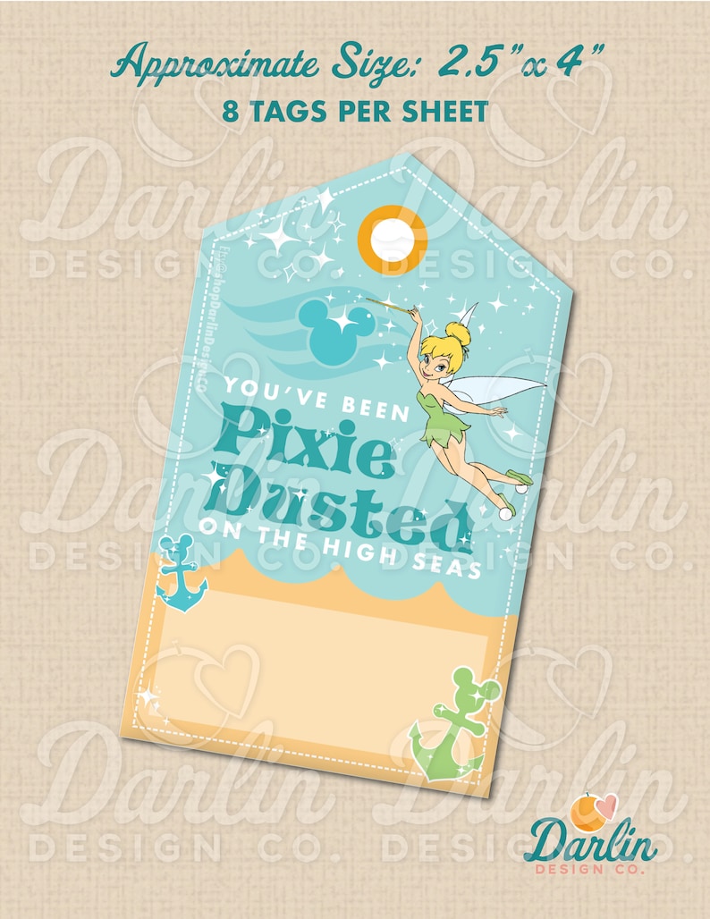 Pixie Dust Gift Tags You've Been Pixie Dusted on the - Etsy Canada