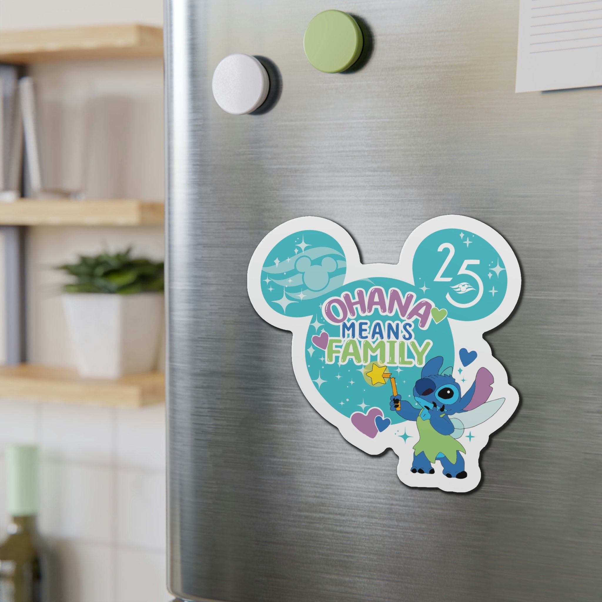 DCL Cruise Room Door Magnet Ohana Means Family Stitch 5 Inch - Etsy