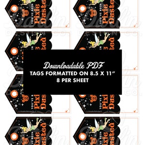 Pixie Dust Gift Tags - Halloween Color Scheme - You've Been Pixie ...
