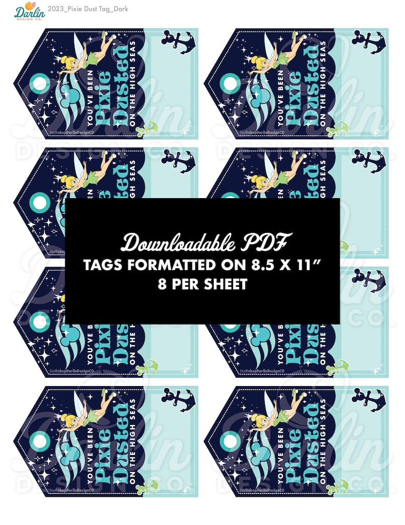 Pixie Dust Gift Tags You've Been Pixie Dusted on the - Etsy Canada