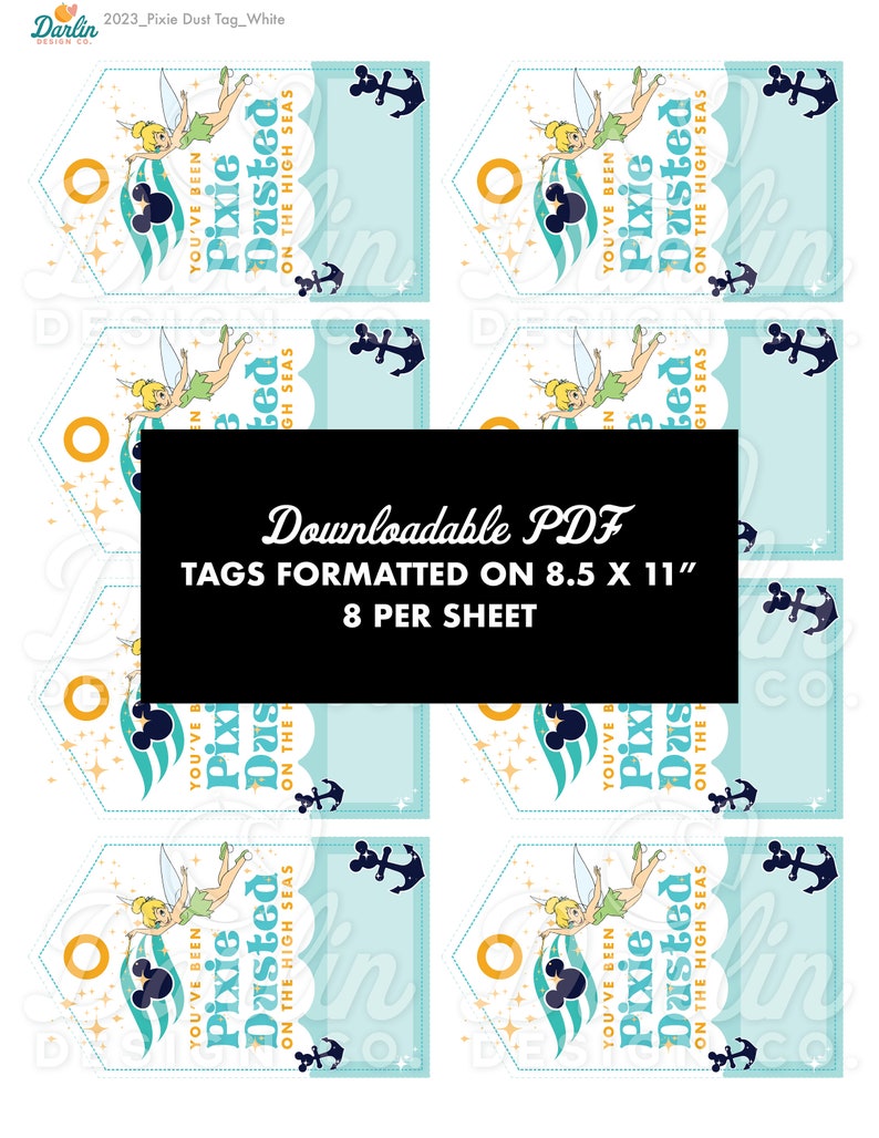 Pixie Dust Gift Tags You've Been Pixie Dusted on the - Etsy Canada