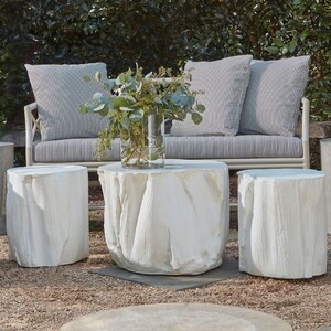 Concrete Palm Stump Side Table or Seat - Etsy