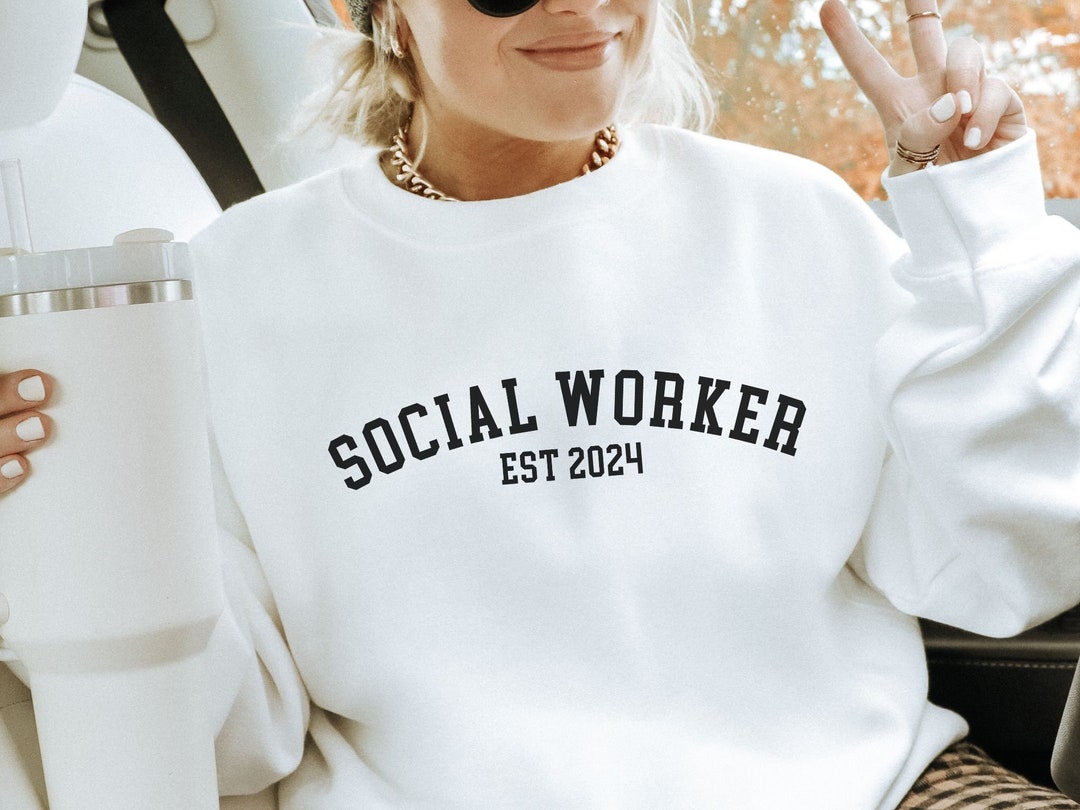 Social Worker Sweatshirt, Personalized Social Worker Sweatshirt ...