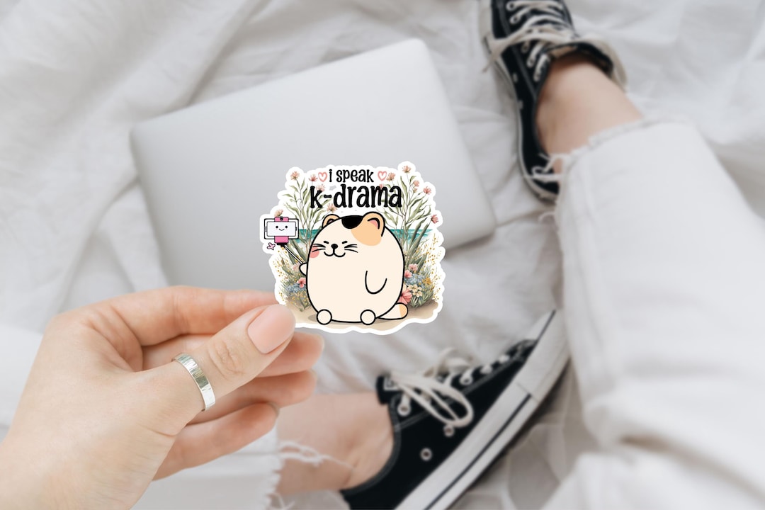 Cute Kdrama Sticker, Funny Kdrama Decal, Water Bottle Sticker, Cute ...