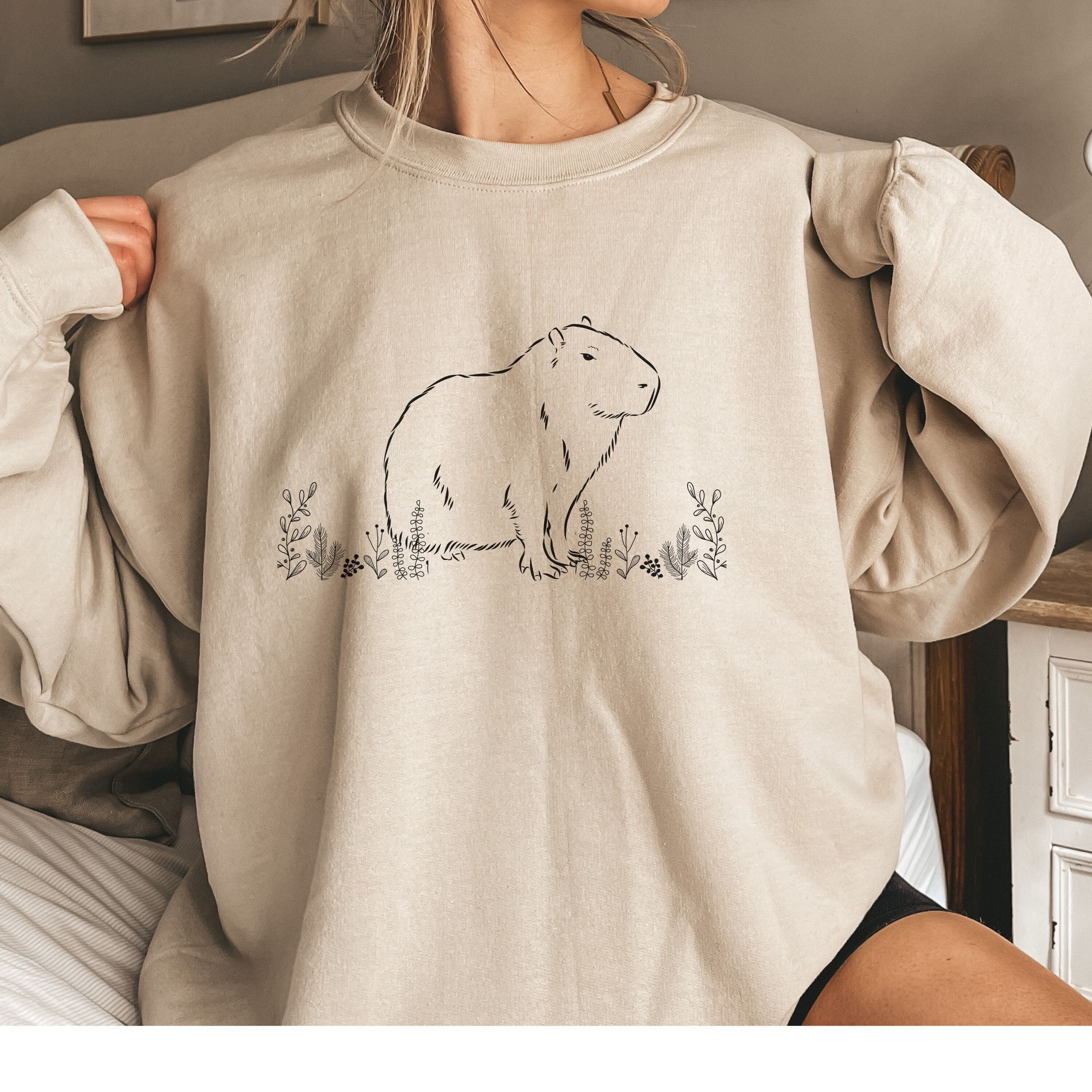 Capybara Sweatshirt Animal Shirt Capybara Gift Cottagecore Veterinarian ...