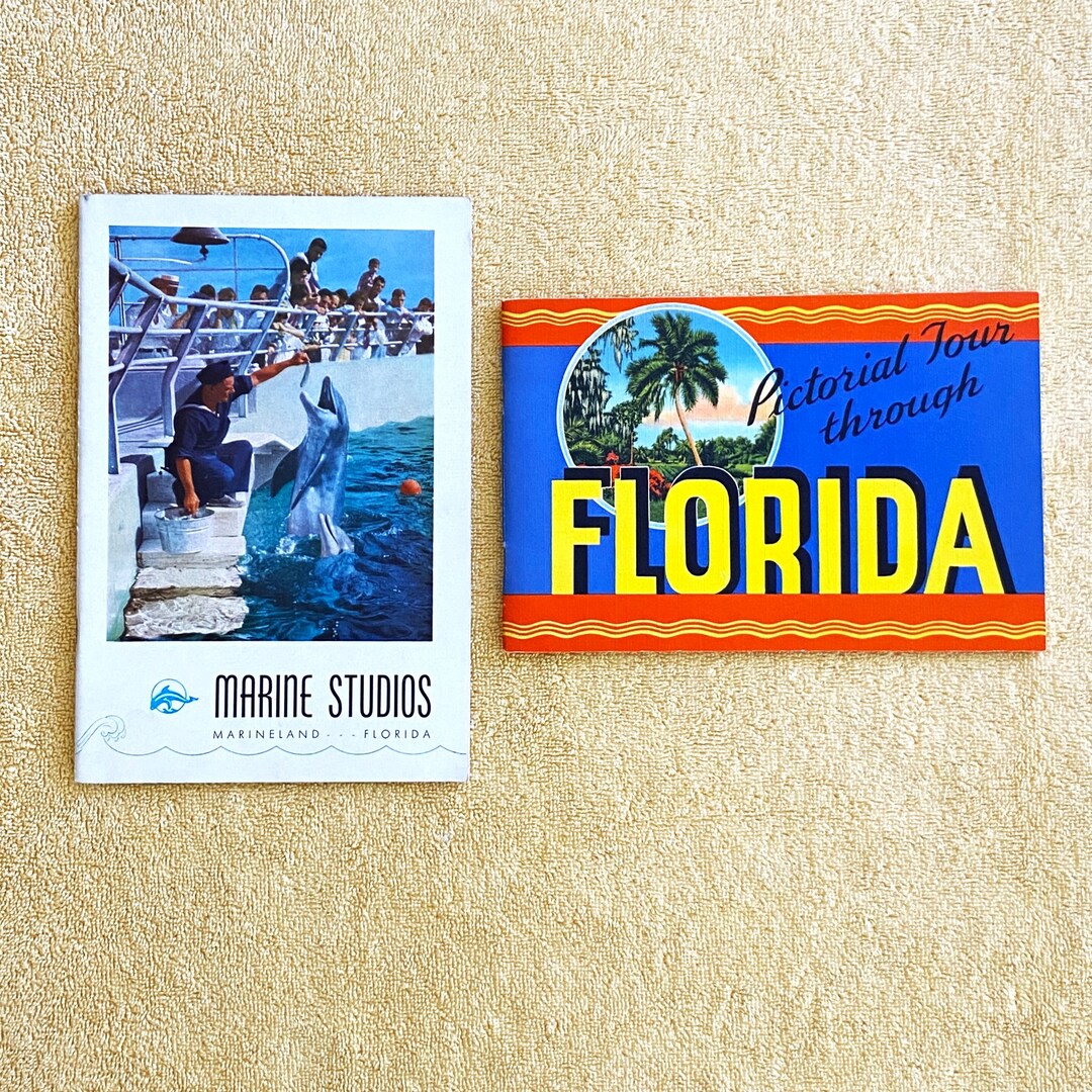 Vintage Florida Pictorial Tour Book and Marine Studios 1930s 1940s - Etsy