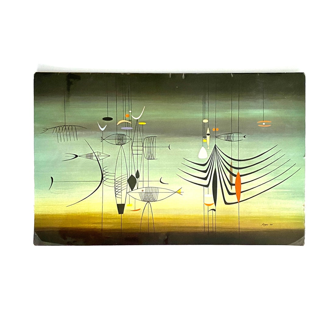 Vintage Rare Menu Hotel Sherman Chicago Illinois Artist Richard Koppe ...