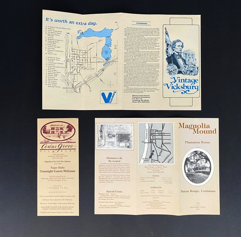Vintage Lot New Orleans Travel Pamphlets and Louisiana Alabama and ...