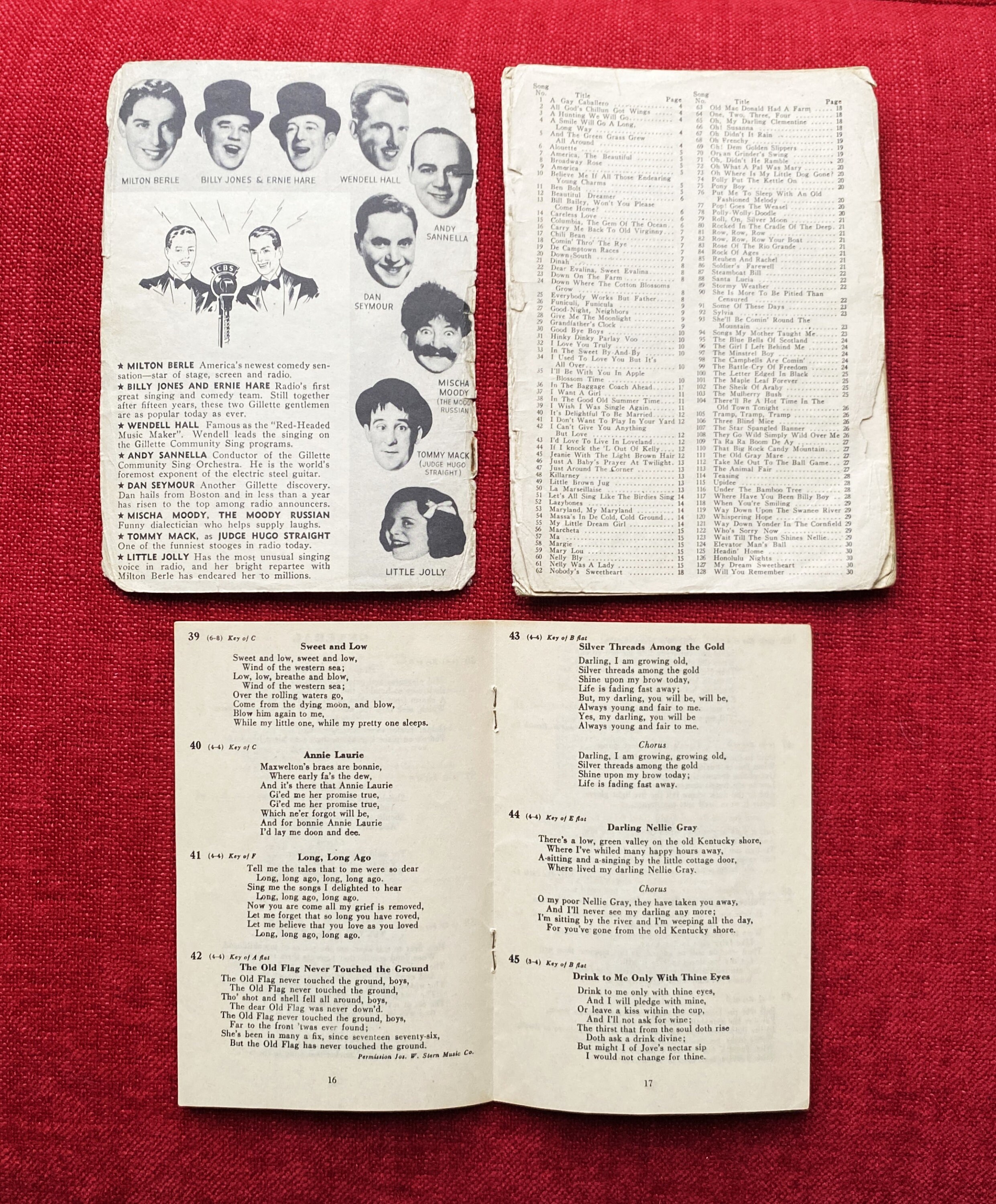 Vintage Song Sheets Sing Along 1940s to 1960s PA Dairy and Other ...