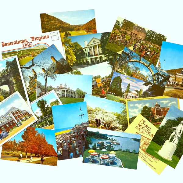 Virginia Postcards - Etsy