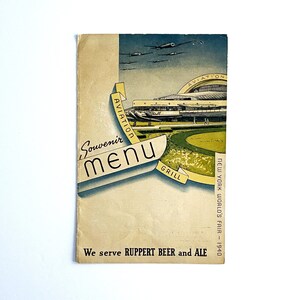 Vintage Menu Aviation Grill New York World’s Fair Aviation Pavilion ...