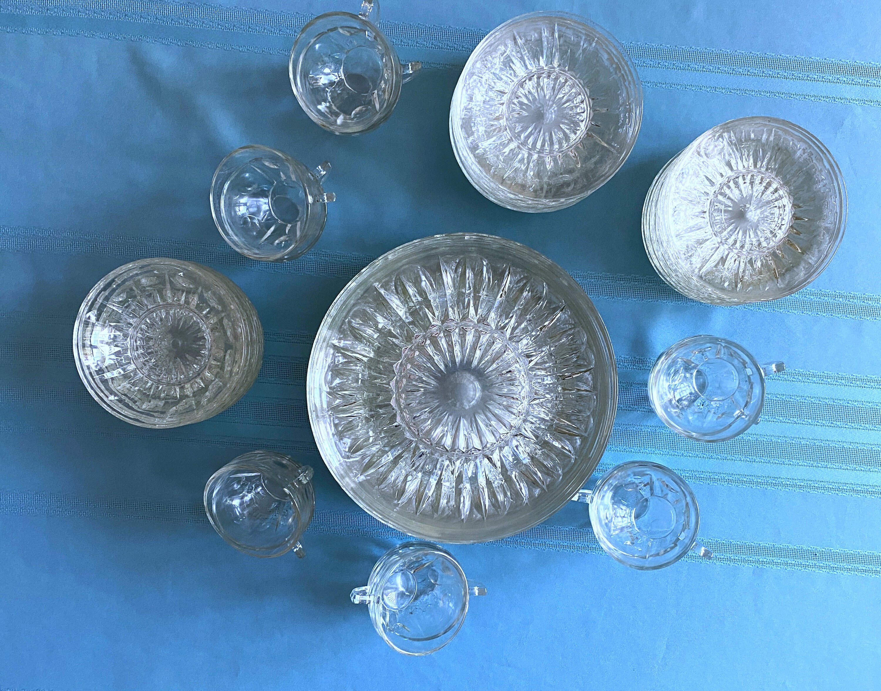 Vintage Glass Dinnerware Princess House Regency Pattern 5 Piece Place ...