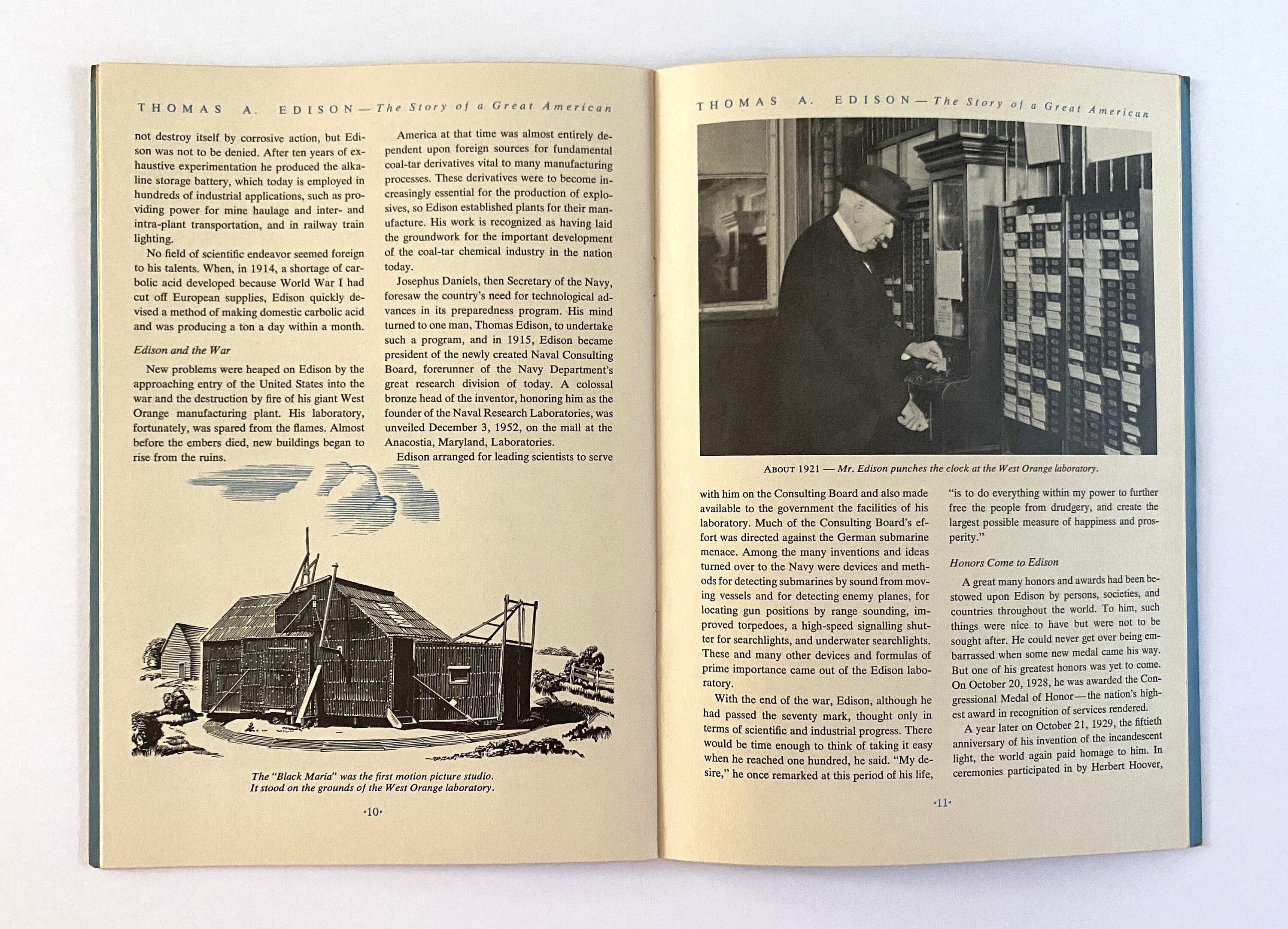 Vintage Thomas Edison Illustrated Booklet Thomas Alva Edison Lights ...