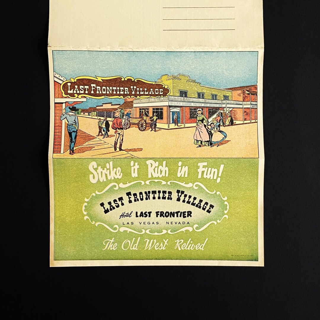 Vintage Menu Silver Slipper Restaurant Last Frontier Village Las Vegas ...