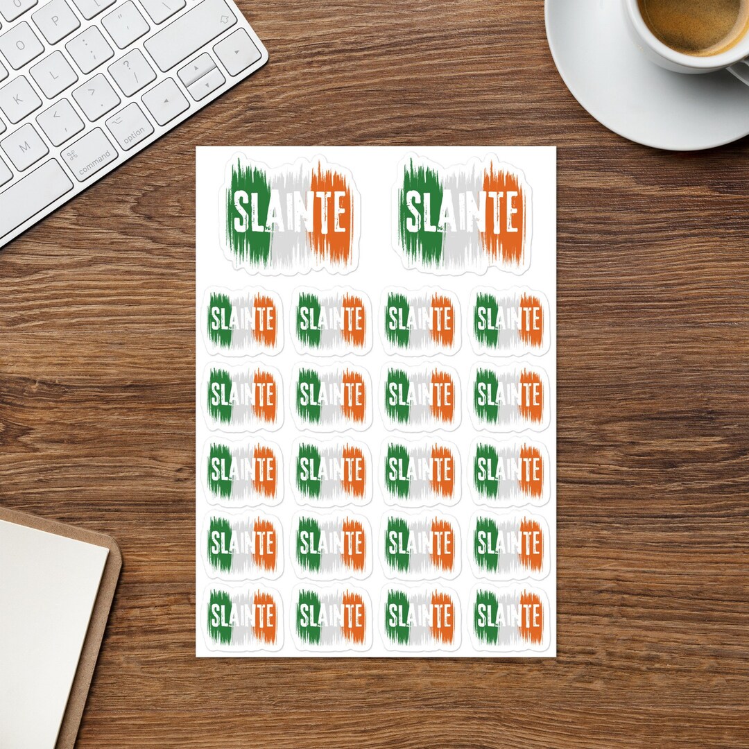 Irish Sticker Slainte Sticker Lucky Sticker Ireland Sticker Slainte ...