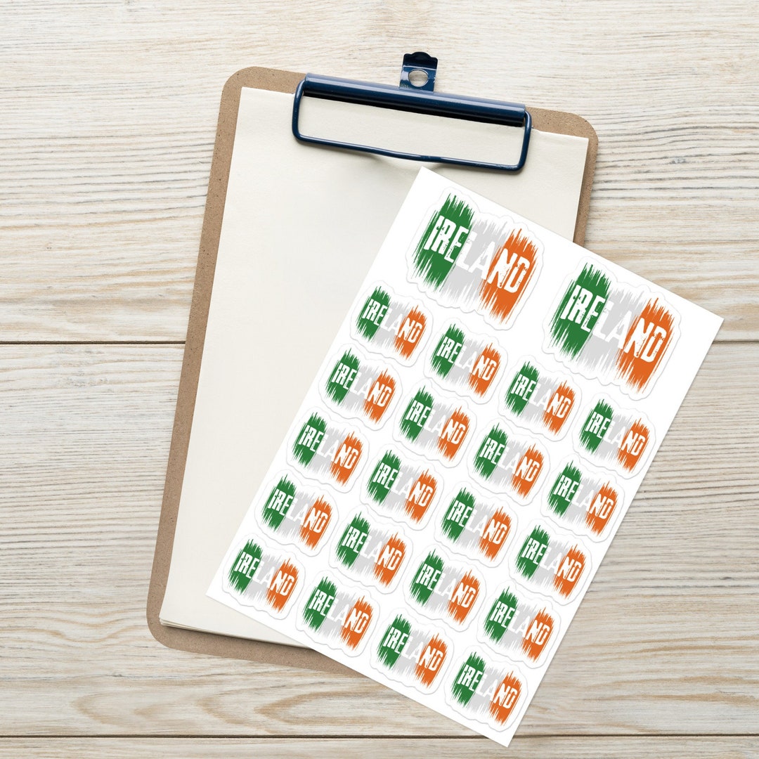 Irish Sticker Irish Flag Sticker Ireland Flag Sticker Slainte Bubble ...