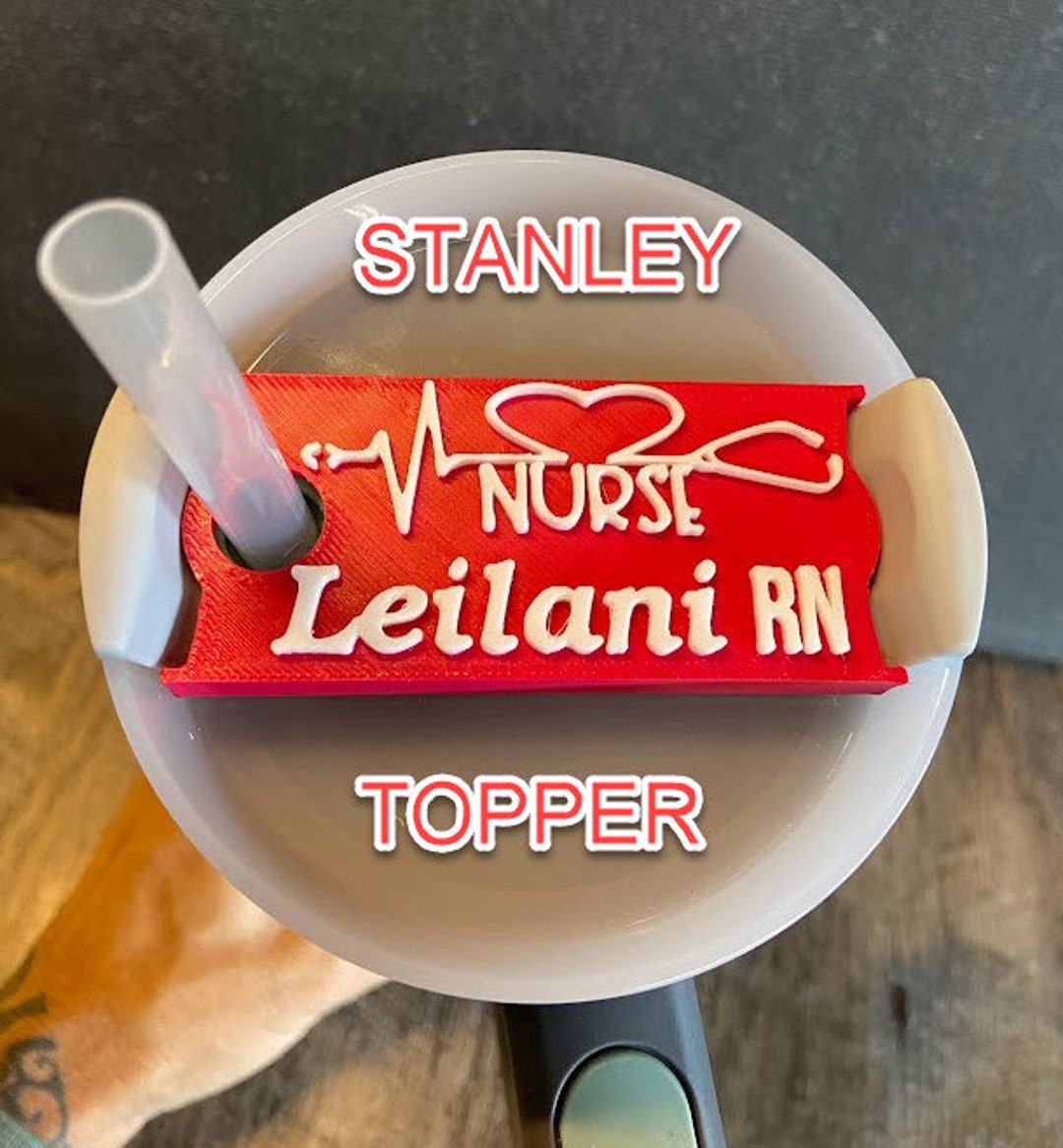Stanley Nurse RN Topper Personalized 30oz 40oz Cute Disney Fan Gift ...
