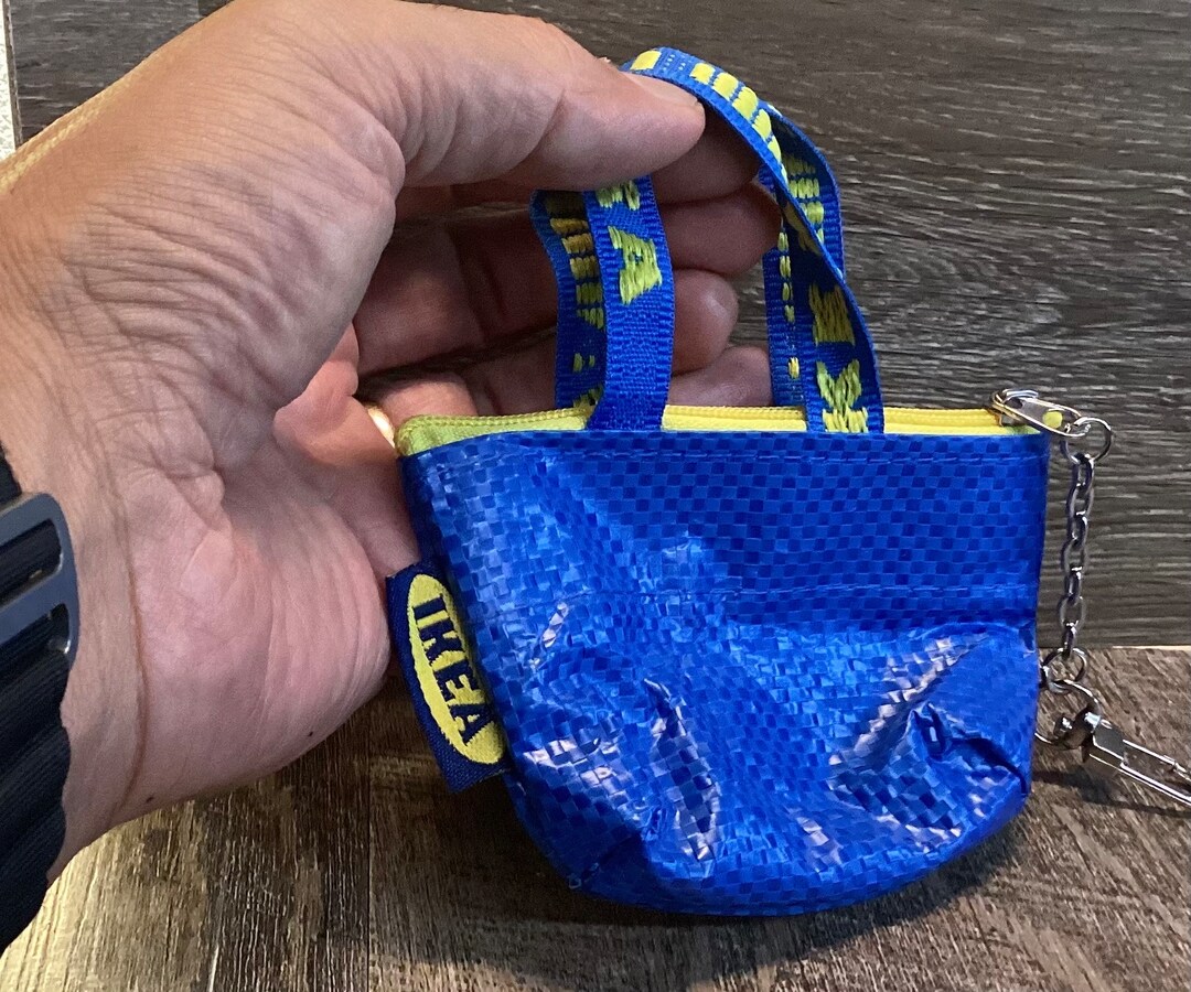 IKEA Mini Bag Lip Balm Key Chain Holder Pouch Keychain Convenient Lip ...