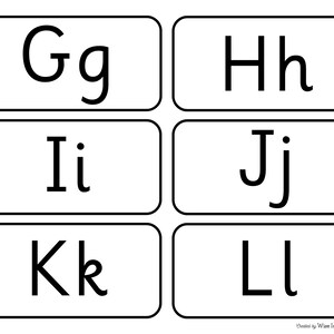 26 Upper and Lowercase ABC Printable Flashcards | Alphabets Flashcards ...