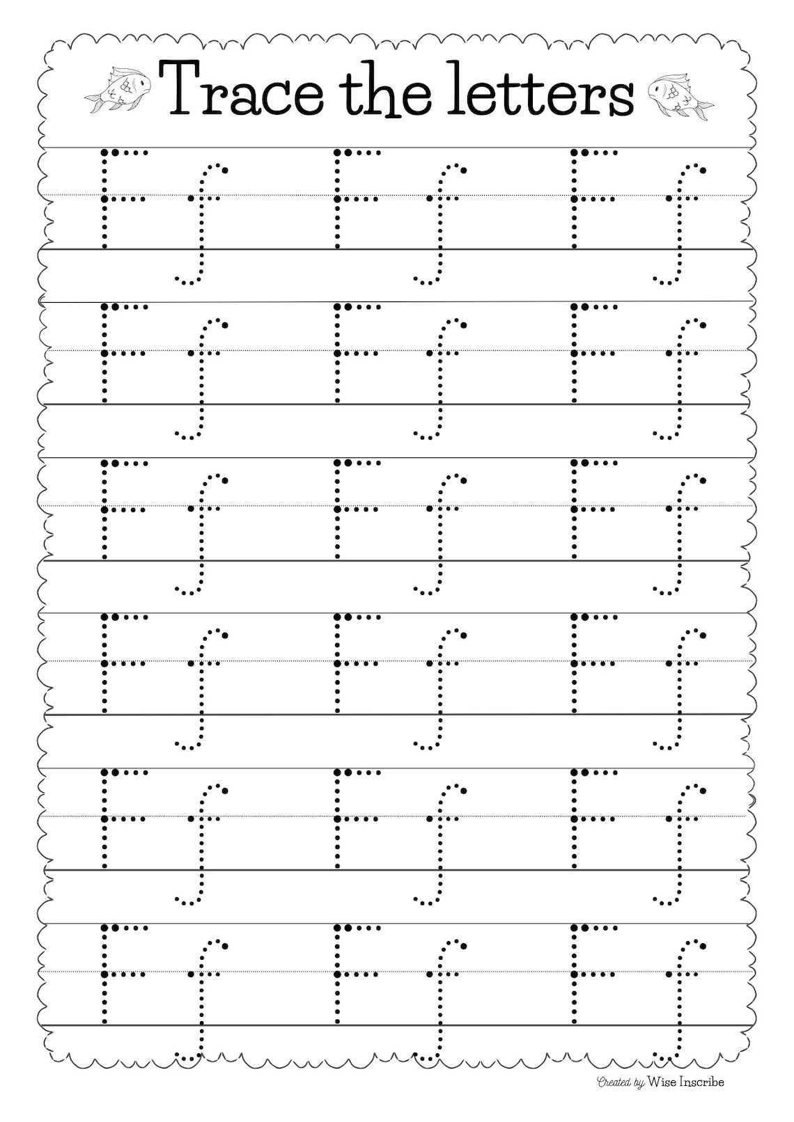 26 Trace the Alphabet Worksheets Printable Letters Tracing Nursery EYFS ...