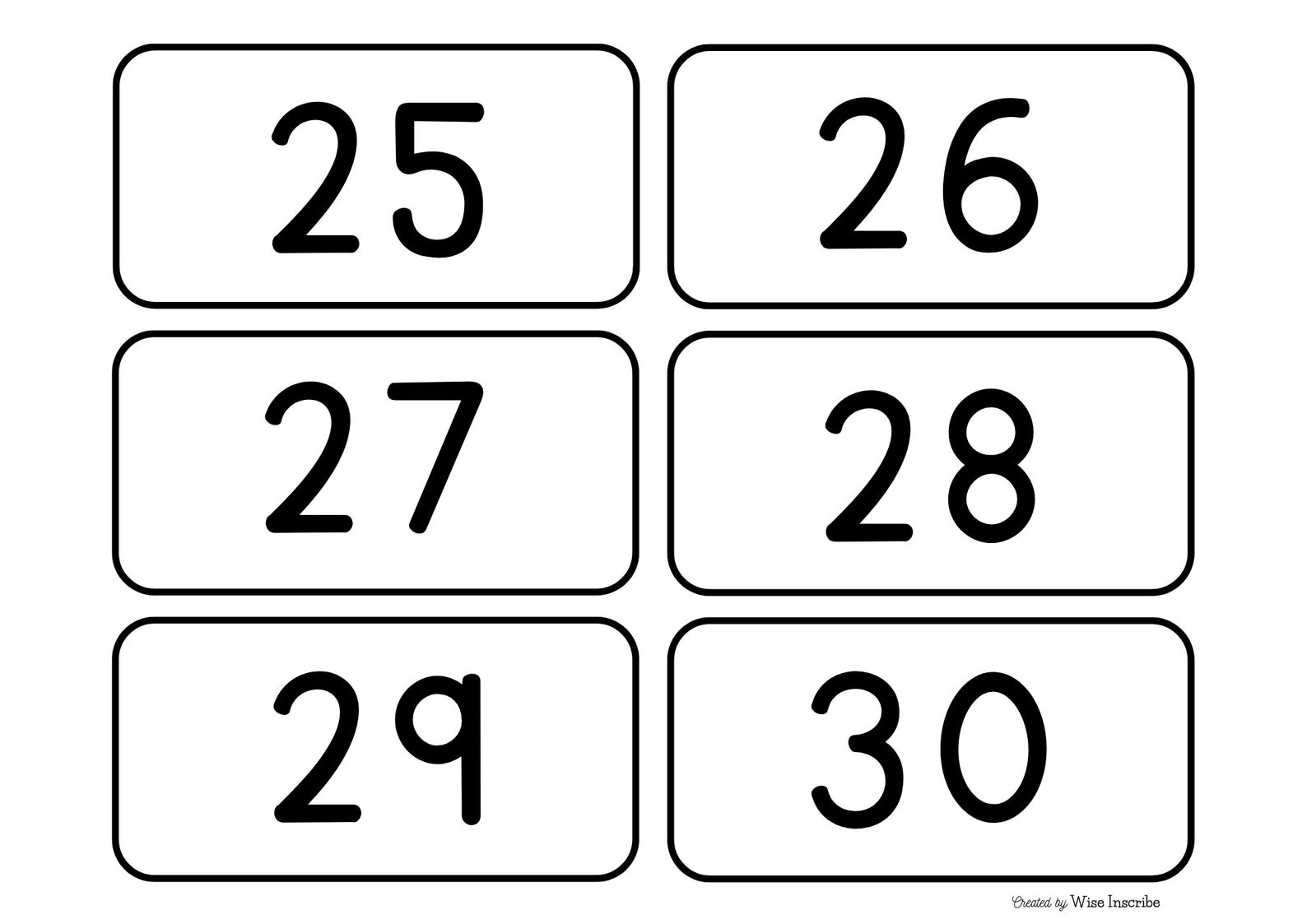 Printable Number Flashcards 1-100: Preschool Learning (digital Download ...