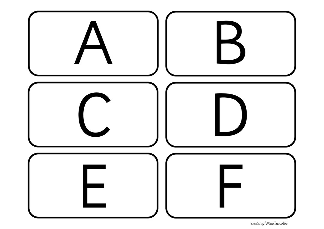 26 Uppercase ABC Flashcards | Alphabets Flashcards | Preschool Learning ...