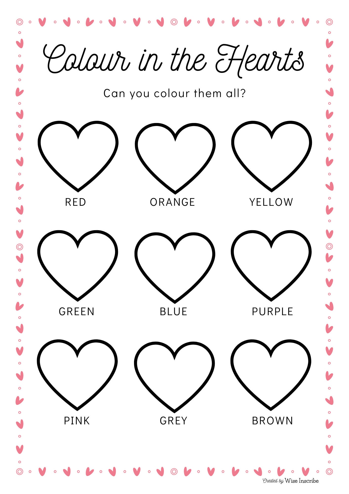Valentine's Day Printable Activity Sheets Preschool Resources Toddlers ...