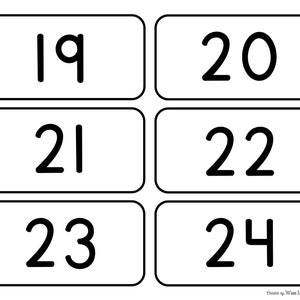 Printable Number Flashcards 1-100: Preschool Learning (digital Download ...