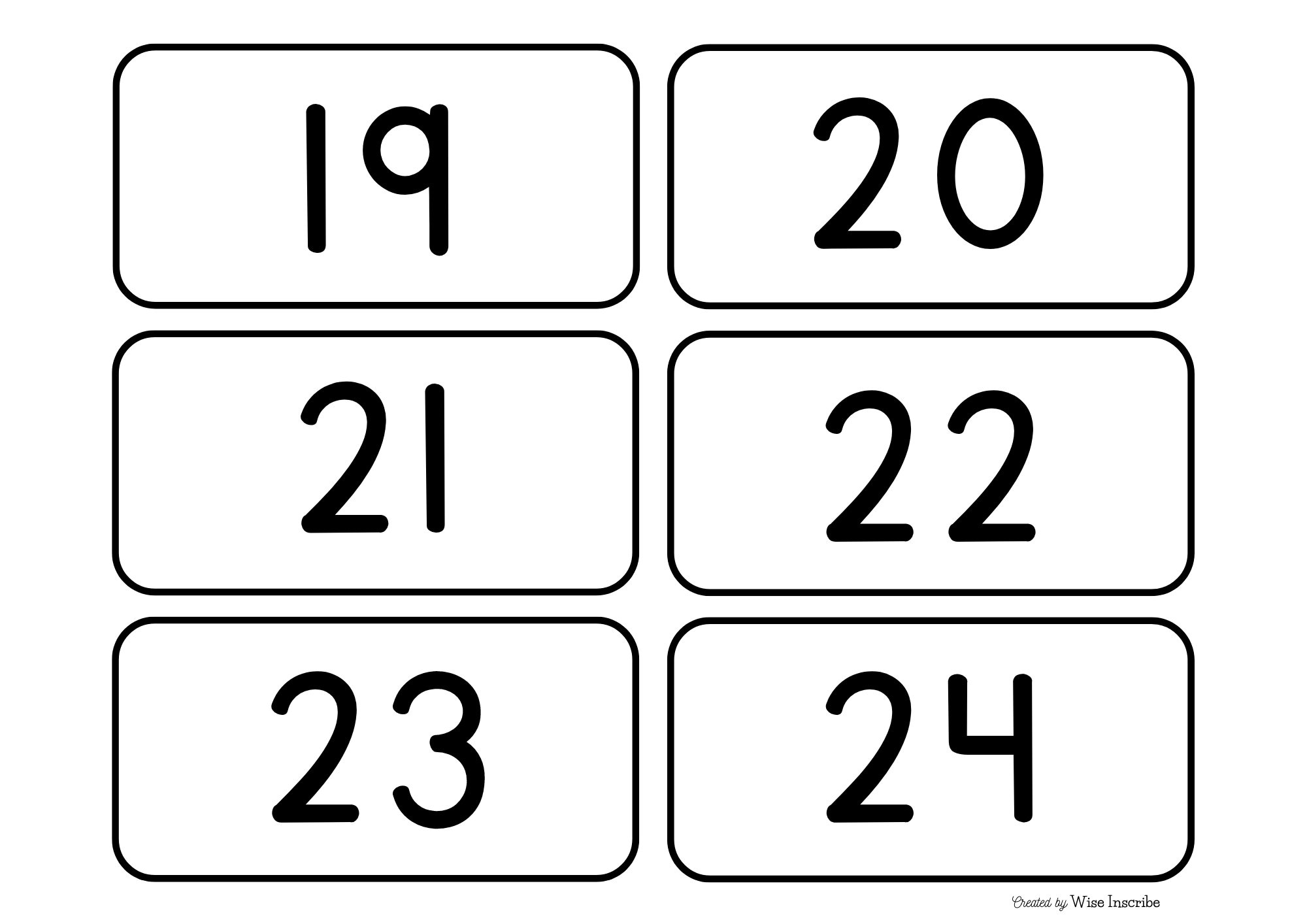 Printable Number Flashcards 1-100: Preschool Learning (digital Download ...