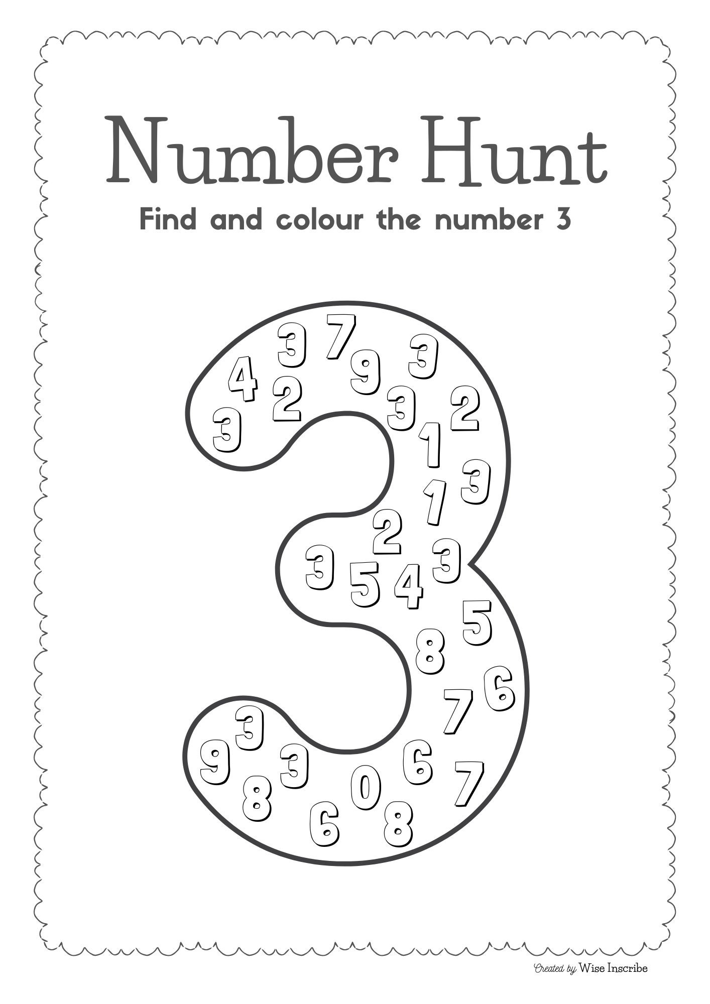10 Number Hunt Printable Worksheets | Numeracy 123 Activity | Nursery ...
