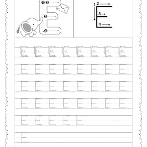26 Printable Uppercase Alphabet Tracing Worksheets | Nursery EYFS ...