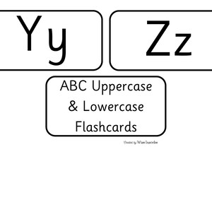 26 Upper and Lowercase ABC Printable Flashcards | Alphabets Flashcards ...