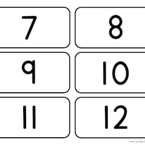 Printable Number Flashcards 1-100: Preschool Learning (digital Download ...