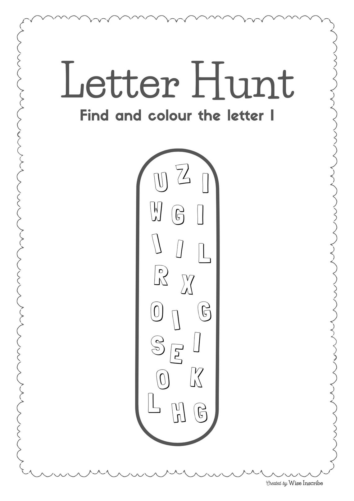 26 Letter Hunt Alphabet Worksheets Printable ABC Colouring - Etsy