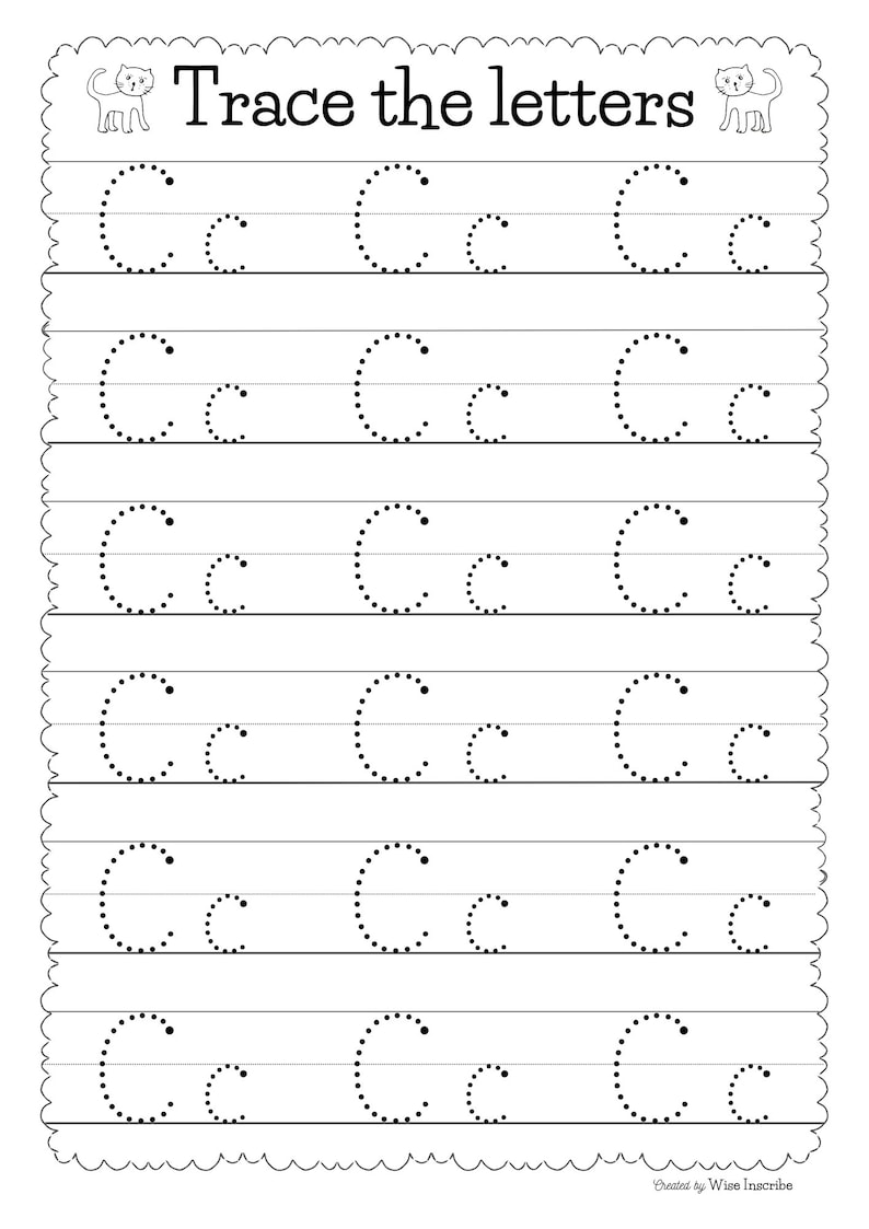 Alphabet Tracing Worksheets: ABC Practice, Preschool Resources ...