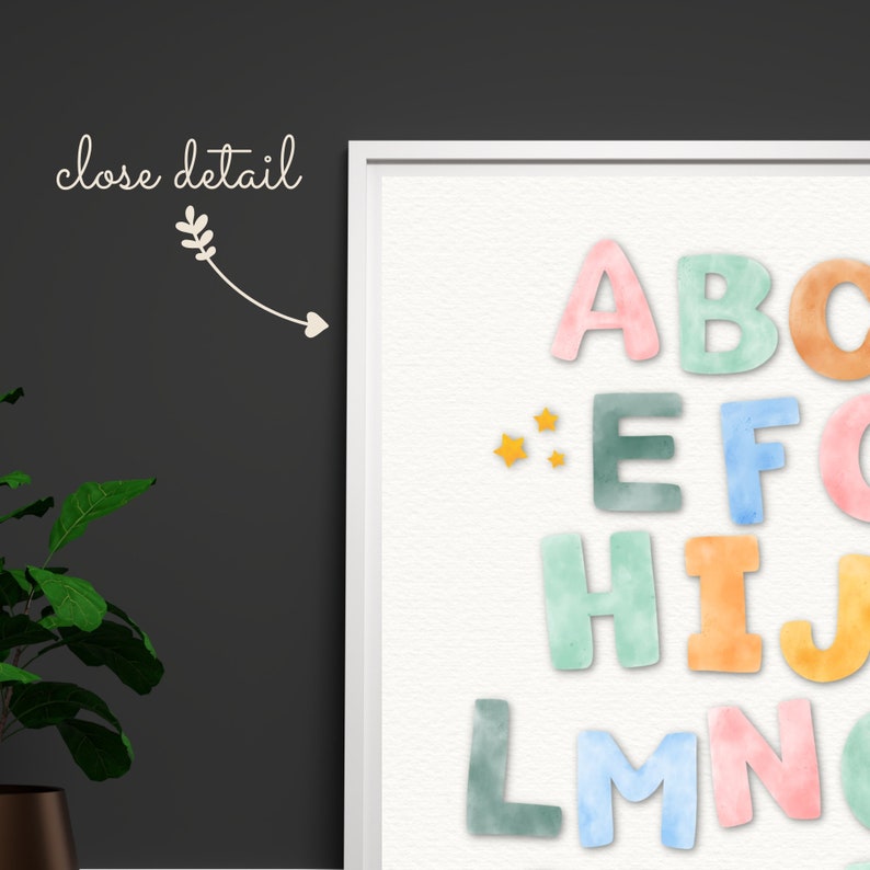 ABC Alphabets Poster for Nursery | Letter Recognition Poster ...