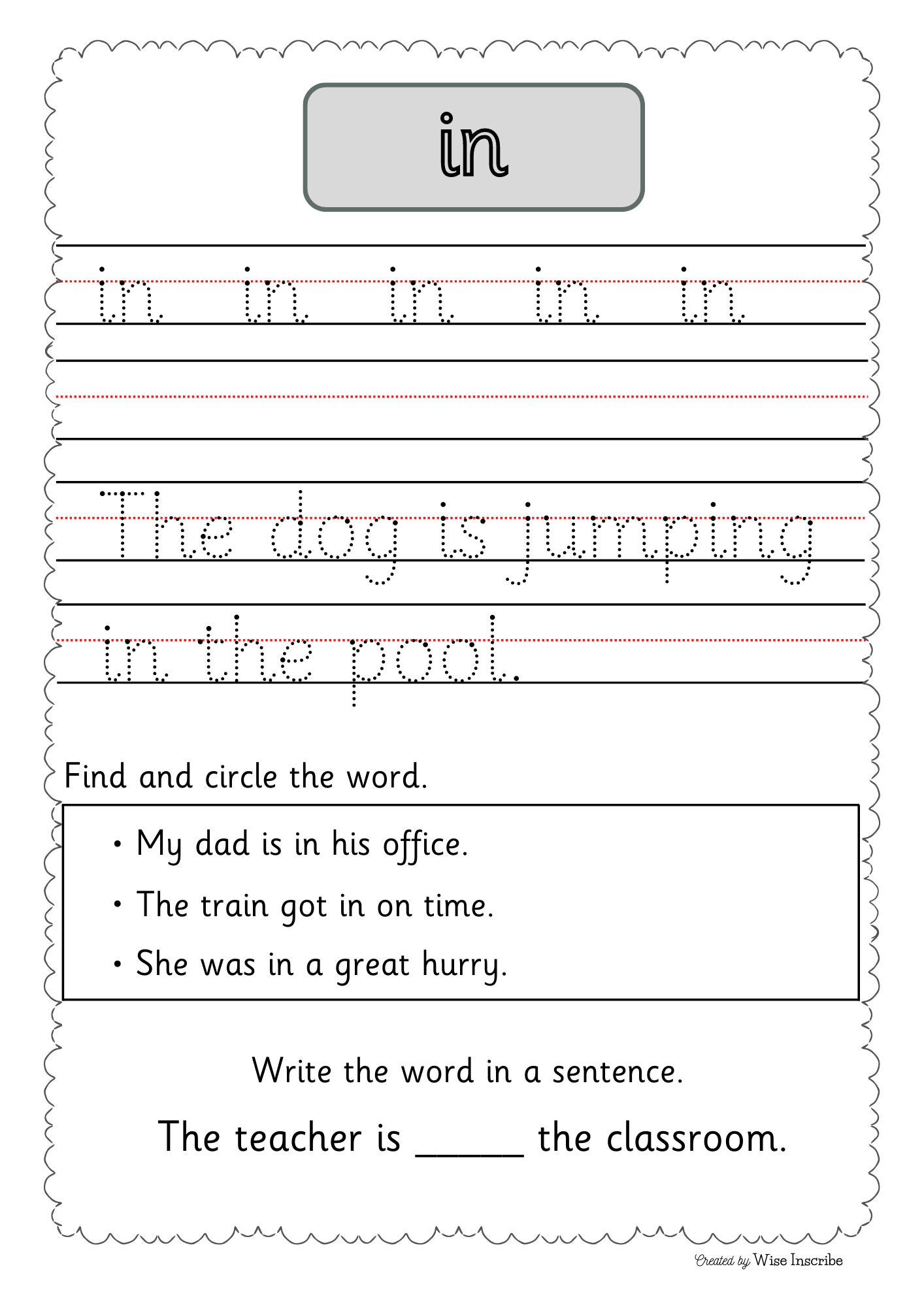 High Frequency Words Practice Worksheets | EYFS Handwriting (printable ...