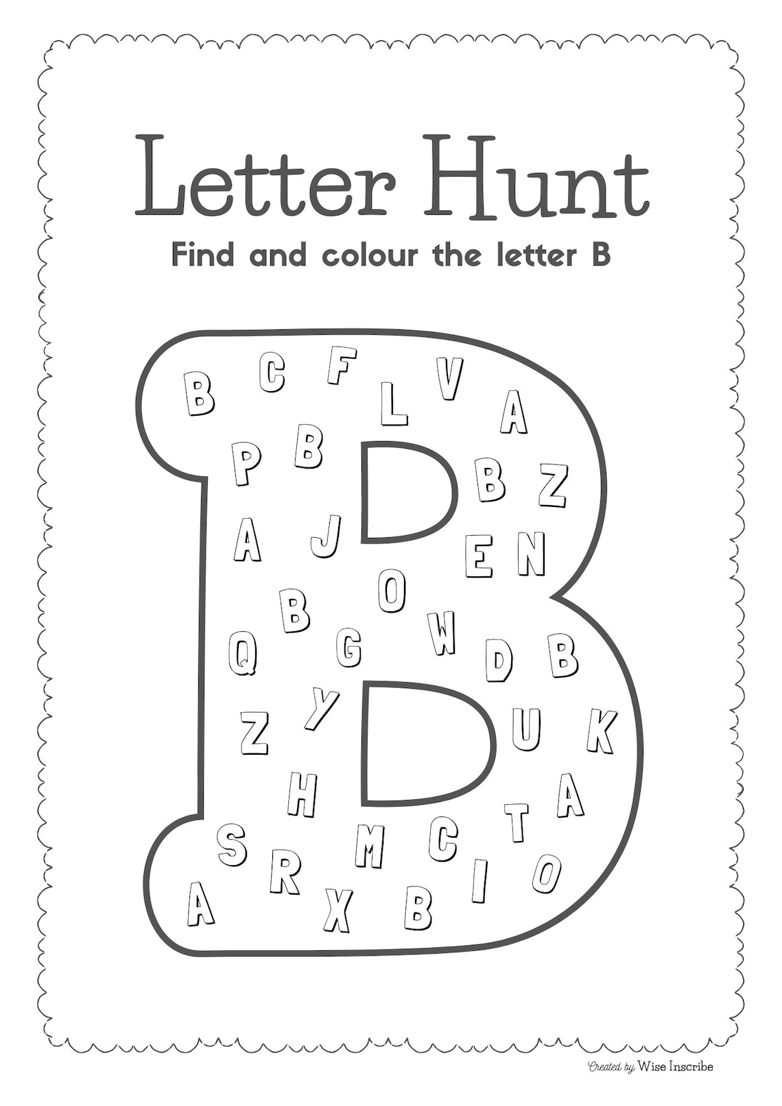 26 Letter Hunt Alphabet Worksheets Printable ABC Colouring - Etsy