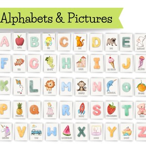ABC Alphabets Flash Cards | A-Z Cards | Learn Abcs With Pictures ...
