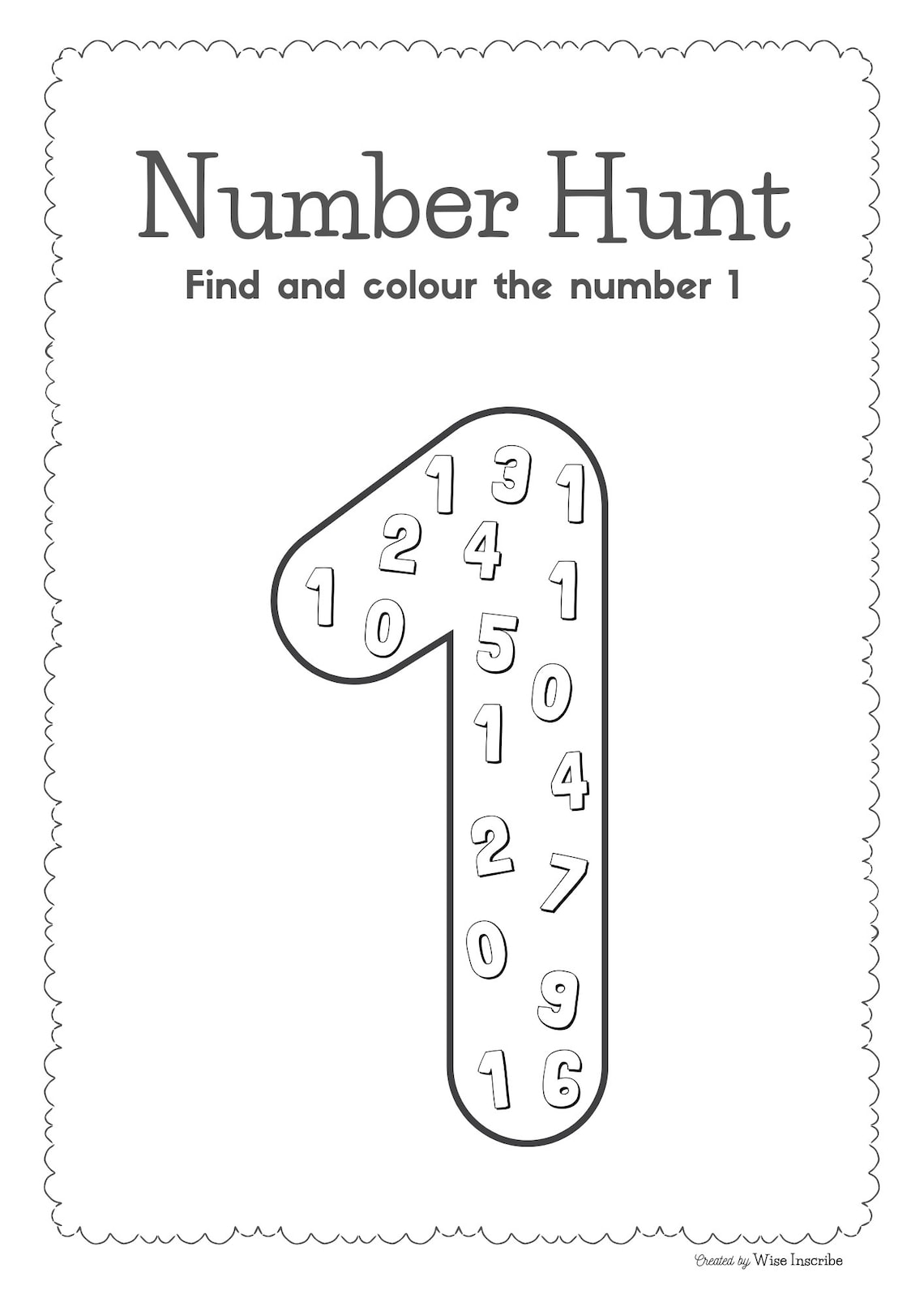 10 Number Hunt Printable Worksheets | Numeracy 123 Activity | Nursery ...