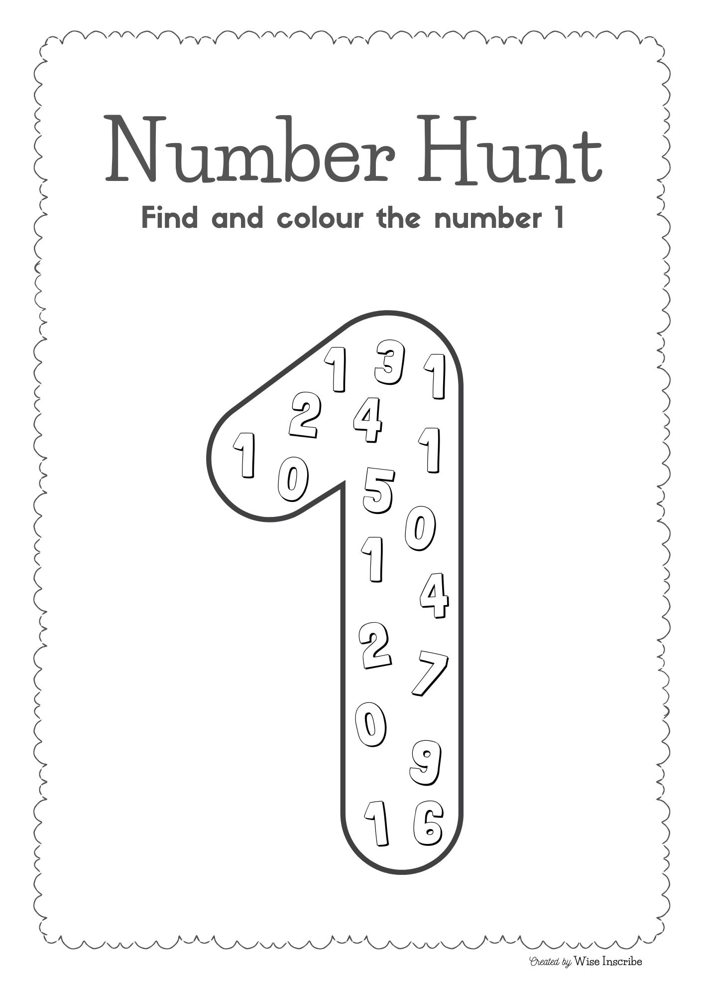 10 Number Hunt Printable Worksheets | Numeracy 123 Activity | Nursery ...