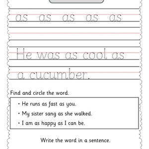 High Frequency Words Practice Worksheets | EYFS Handwriting (printable ...