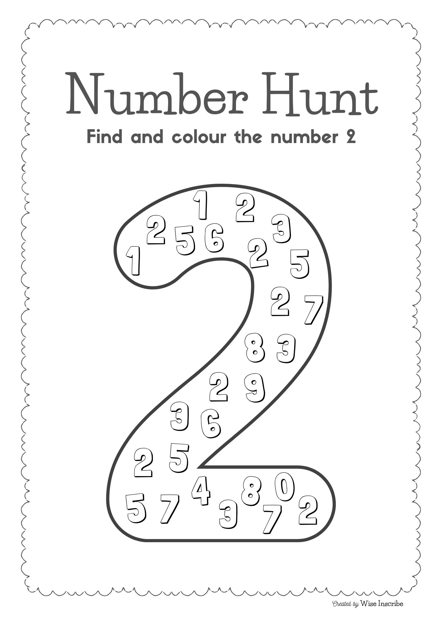 10 Number Hunt Printable Worksheets | Numeracy 123 Activity | Nursery ...